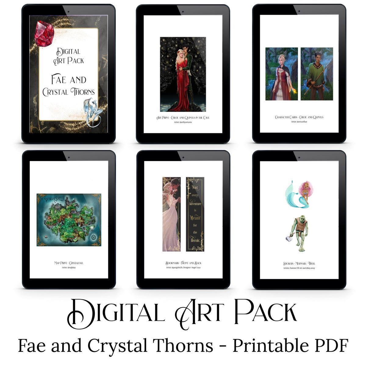 Digital Swag Pack - Fae and Crystal Thorns – MartenBooks