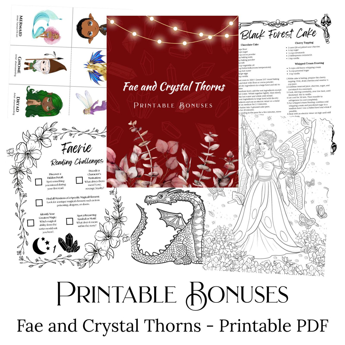 Printable Bonuses - Fae and Crystal Thorns – MartenBooks